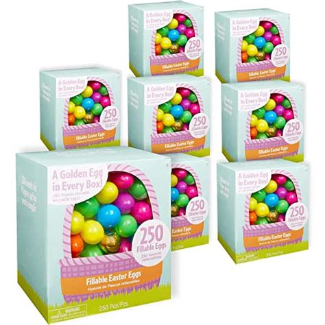 Party City Multi Colored Fillable Easter Eggs Plastic Hinged 6
