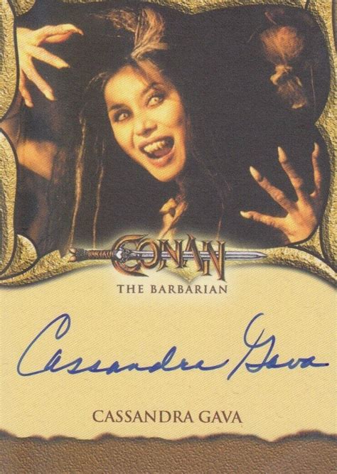Cassandra Gava Conan The Barbarian Conan The Barbarian Cassandra