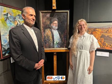 آخرین خبر عکس نقاشی هنرمند روس از شهید رئیسی