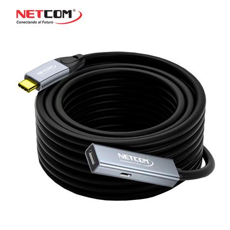 Cable Extensión Usb C Activo De 25 Metros Netcom
