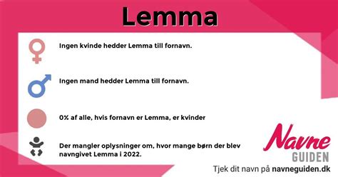 Lemma Statistik Betydning Popularitet Navneguiden Din Guide Til
