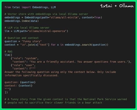 Rag With Ollama And Txtai Rtxtai
