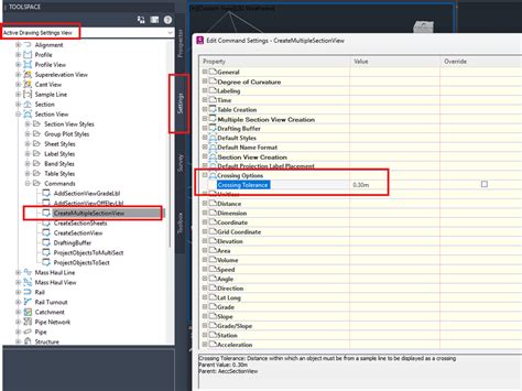 How To Set Crossing Tolerance Value Programmatically Autodesk Community
