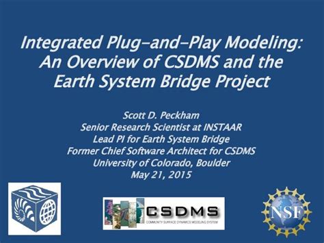 Pdf Integrated Plug And Play Modeling An Overview Of Csdms