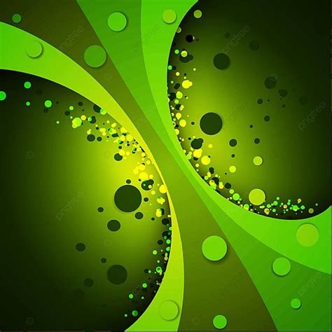 Abstract Green Background Round Illustration Shape Vector Round