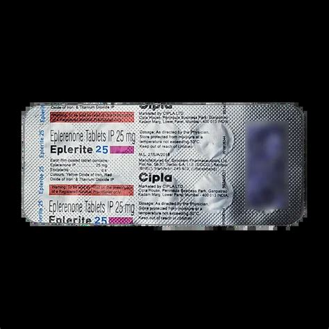 Eplerite 25mg Tablet 10s Price Uses Side Effects And Substitutes Medkart