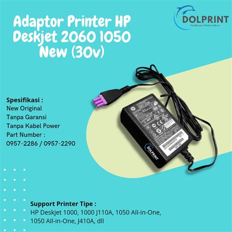 Jual Adaptor Printer Hp Deskjet K Oj F F D D D D