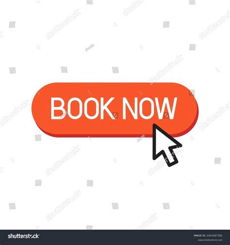 Book Now Button Arrow Cursor Icon Stock Vector Royalty Free 2424367393 Shutterstock