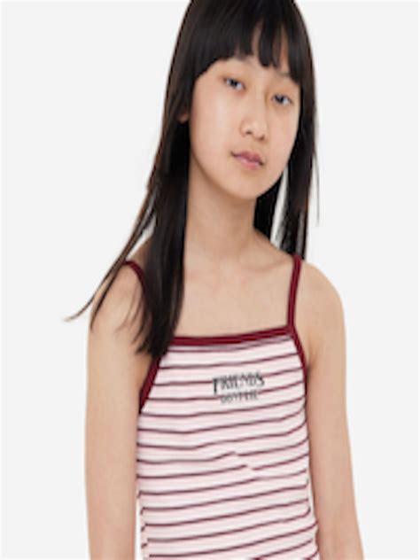 Buy Handm Girls Printed Strappy Top Tops For Girls 23209454 Myntra