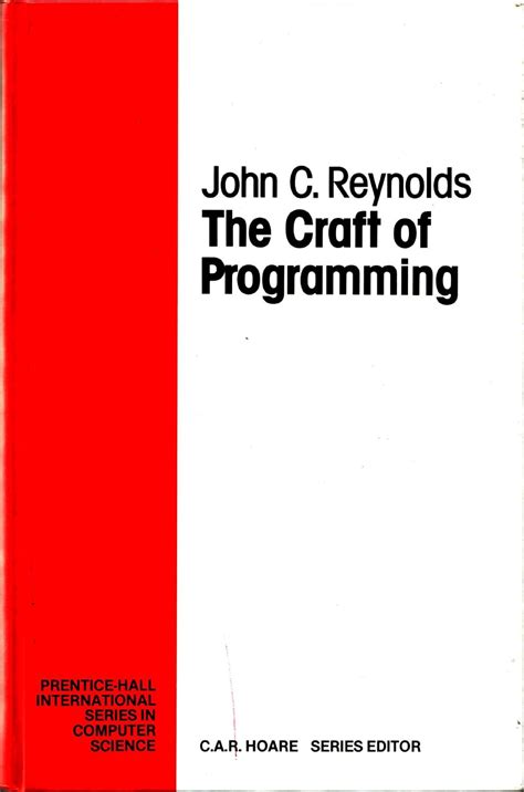 The Craft Of Programming Prentice Hall International Series In