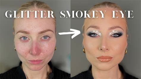 In Depth Smokey Glitter Christmas Party Makeup Tutorial Grwm Youtube