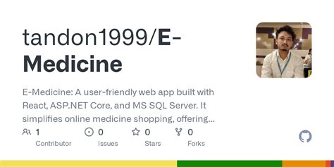 Github Tandon E Medicine E Medicine A User Friendly Web App Built With React Asp Net