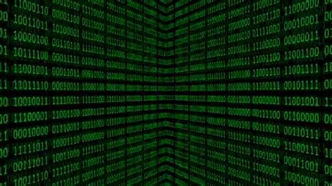 Binary Code Background Digits Screen Algorithm Binary Data Code