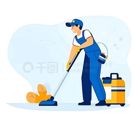 成年女性ai数字艺术 Cleaning卡通风卡通人物成年女性清洁工打扫卫生使用吸尘器插画 Ai平面元素免费下载 Jpeg格式 4096像素 编号71592863 千图网