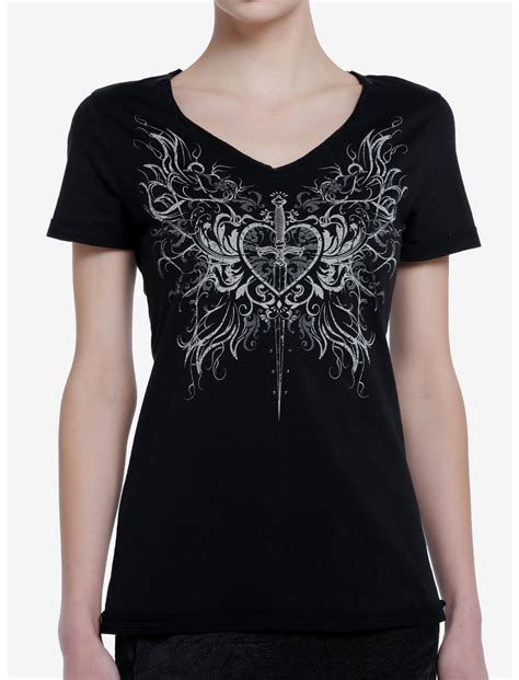 Cosmic Aura Dagger Heart Girls Top Hot Topic