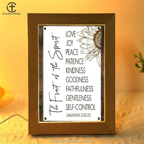 Fruit Of The Spirit Galatians 522 23 Frame Lamp Prints Bible Verse W
