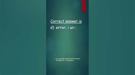 What Will Be The Output Practice Question C Programming Beingpro Youtube