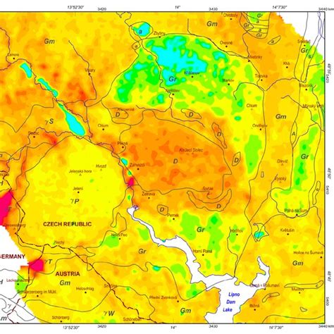 Uranium Concentration Map Ppm Airborne Gamma Ray Spectrometry