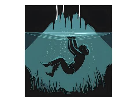 Gripping Graphic Of Person Submerged In Water Premium Ai Generated Image