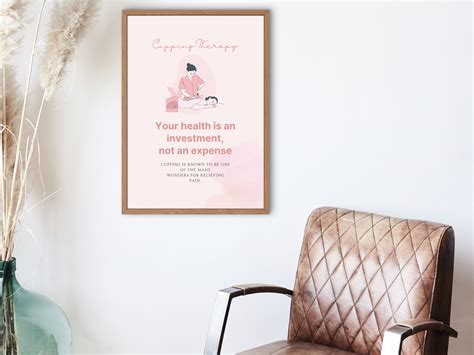 Cupping Therapy Hijama A3 Poster Health Is Investment Not Etsy