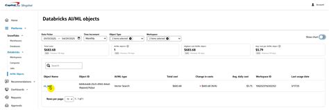 Databricks Aiml Objects Capital One Slingshot Documentation