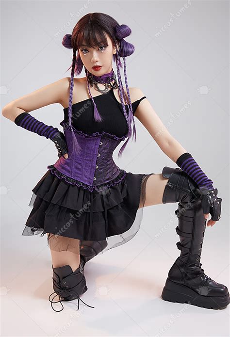 Women Gothic Corset Spider Web Butterfly Print Lace Boned Waist