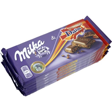 Milka And Daim 35 Oz Pack Of 5 Candy And Chocolate Bars