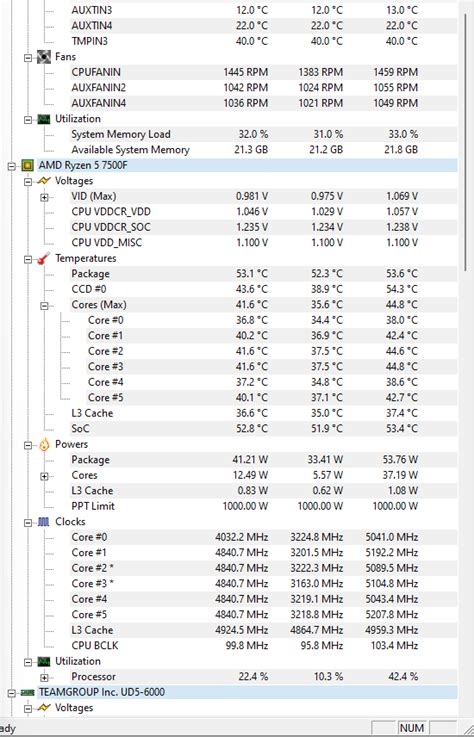 Solved Ryzen 5 7500f Cpu Idle Temp At 50 Degrees Amd Community