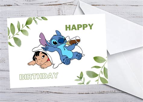 Lilo And Stitch Printable Birthday Cards