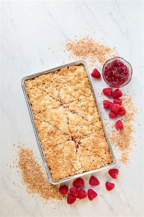 Raspberry And Coconut Slice Pre Cut 12 Fresh Ideas Direct Limited