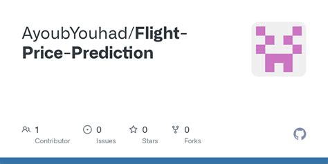 GitHub AyoubYouhad Flight Price Prediction