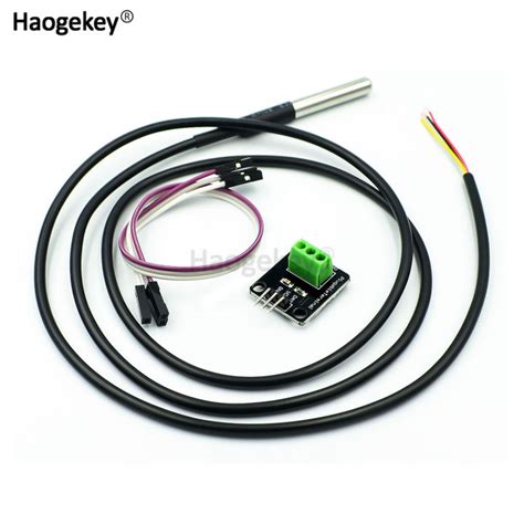 DS18B20 Temperature Sensor Module Kit Waterproof 100CM Digital Sensor