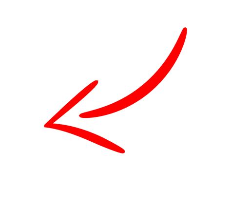Красная стрелка Png