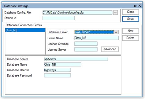 Finding And Editing The Database Connection Strings In The Configuration File For Confirm
