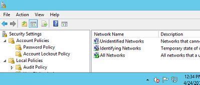 Network List Manager Policies Current Network Missing Always Identifying Networking