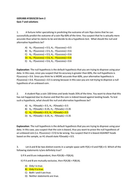 Quiz 7 And Solutions Ger Quiz 7 Ay20192020 Warning Tt Undefined Function 32 Warning Tt