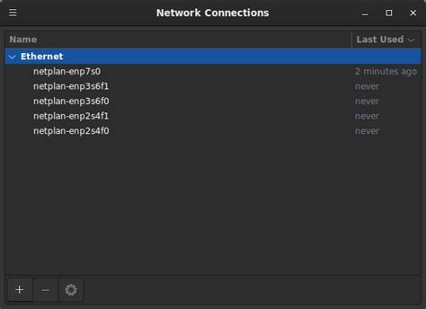 Ethernet Network Manager Applet Shows Not Connected And One