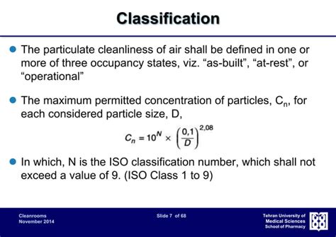 Cleanroom Classification Design And Pptx
