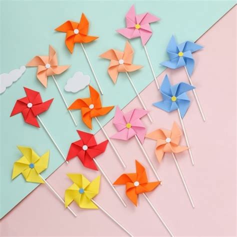 큰 풍차 케이크 토퍼 소년 소녀 생일 파티 토퍼 컵케이크 웨딩 베이비 샤워 용 케이크 장식 3 개 티몬