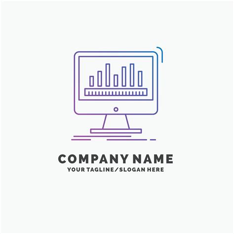 Analytics Processing Dashboard Data Stats Purple Business Logo