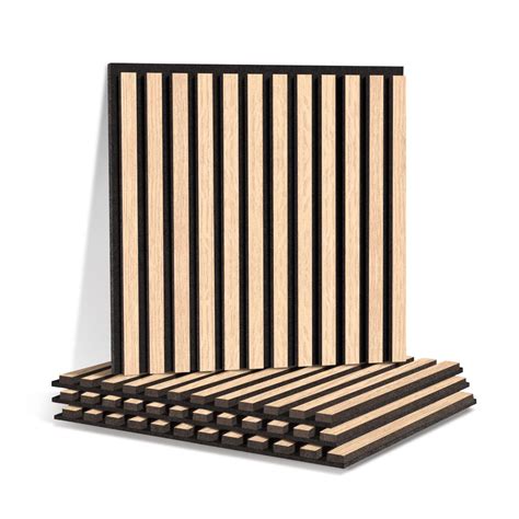 Olanglab Wood Slat Wall Panels Pack Acoustic Panels Sound Absorbing