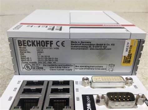 Beckhoff Cx2030 01304gb Cpu Module Cx203001304gb