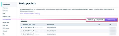 backups in wp engine