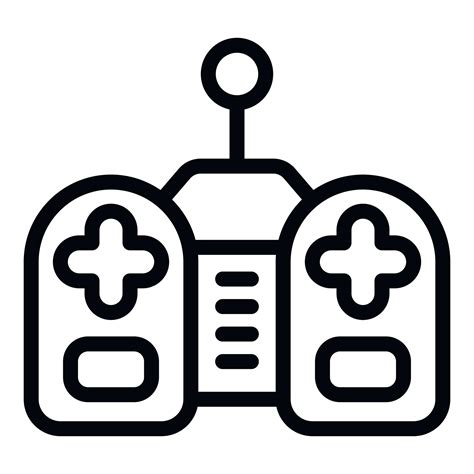 Radio Control Joystick Icon Outline Vector Toy Rc 20266593 Vector Art At Vecteezy
