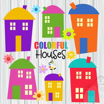 Colorful Houses Set 2 Free Clipart Buildings By Prawny Tpt