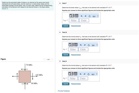 Solved Determine The Equivalent State Of Stress On An
