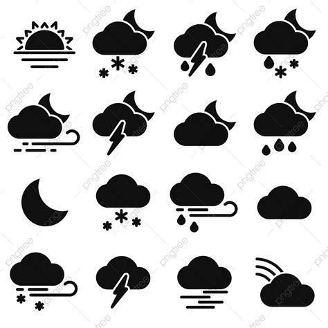 白色背景上的天氣圖標 雪 垂絲 雲向量圖案素材免費下載，png，eps和ai素材下載 Pngtree
