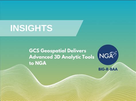 Gcs Geospatial On Linkedin Gcs Geospatial Delivers Advanced 3d Analytic Tools To Nga