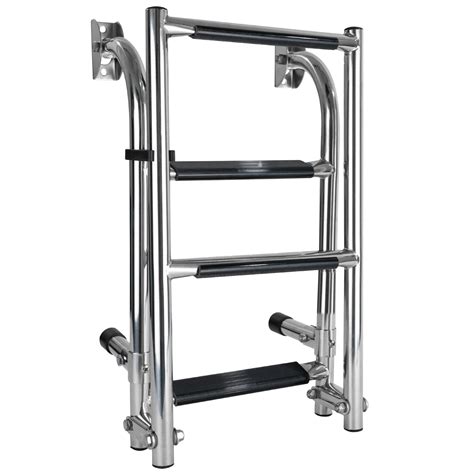 Buy Five Oceans 4 Step Boat Ladder Boat Ladders Folding Boat Swim