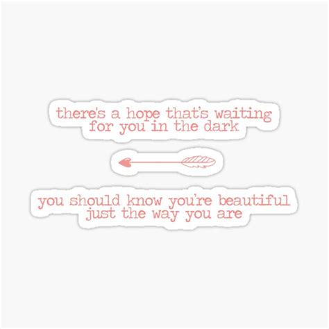 Scars To Your Beautiful Lyrics Sticker By Annylands Redbubble